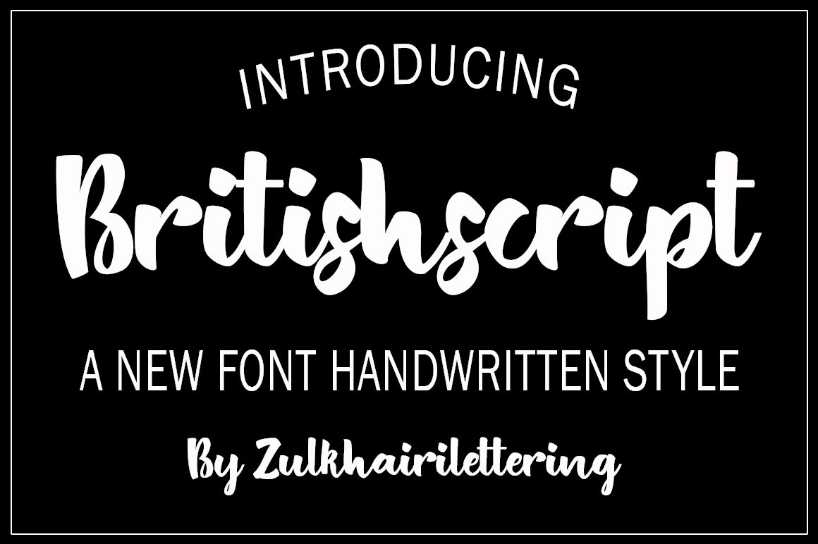 British Script, Fonts | GraphicRiver